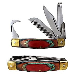 ProRider USA Set of 2 Horse Farrier Tool Hoof Comb Pick Grooming Multi Purpose Horseman's Knife 984111