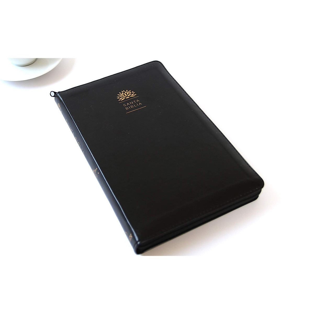 Biblia Reina Valera 1960 letra grande. Símil piel negra, cremallera, tamaño manu al / Holy Bible RVR 1960. Handy Size, Large Print, Leathersoft, Zipp