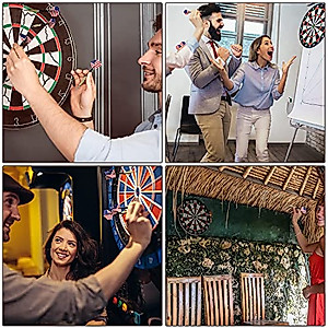 Ohuhu Steel Tip Darts, Professional Metal Darts with National Flag Flights (4 Styles) - Dart Metal Tip Set, 12 Pcs Metal Dart, Darts for Dartboard with 3 Free PVC Dart Rods