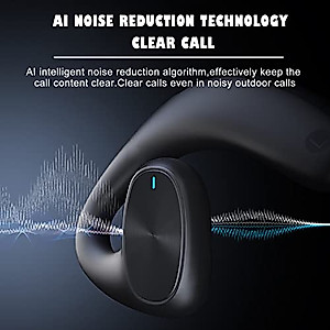 Houlyn Open Ear Headphones Wireless Bluetooth Bone Conducting Earbuds with Earhooks Sports Workout Running Earbuds with Charging Case Waterproof Open Ear Earbuds Built in Mic