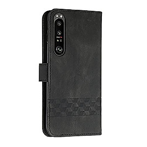 Leather Magnetic Flip Wallet Case for Sony Xperia 1 III with Credit Card Holder Slots Kickstand Flip Folio PU Leather Magnetic Wallet Case