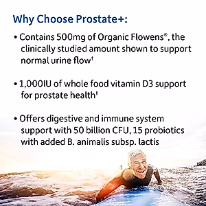 Garden of Life Dr. Formulated Probiotics Prostate+ - Acidophilus and Probiotic Supports Healthy Prostate and Digestive Balance - Gluten, Dairy, and Soy-Free - 60 Vegetarian Capsules