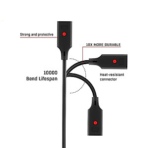 Controller Charger for Nintendo Switch,Switch Joycon Controller Charger Support 2 Joy-Cons & 1 Switch Pro Controller with 5.9FT USB-C Cable