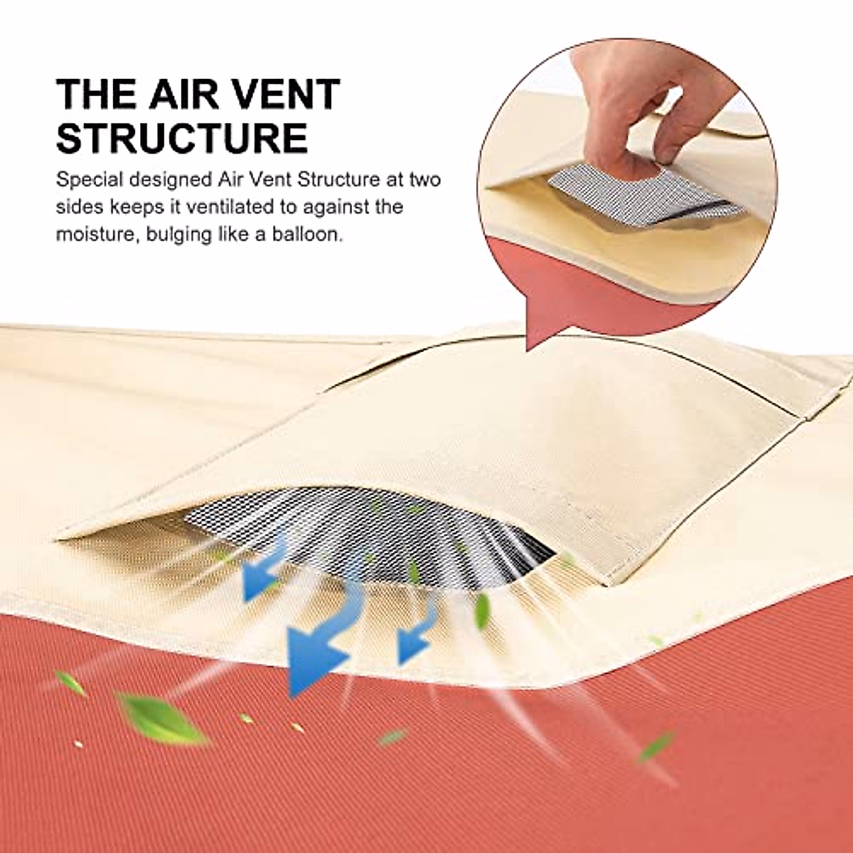 U-COMSO 【Upgraded Heavy Duty 600D Patio Furniture Sofa Covers, 3-Seater Outdoor Furniture Cover Waterproof for Sofa Loveseat Couch(90" W×42" D×32" H),Orange