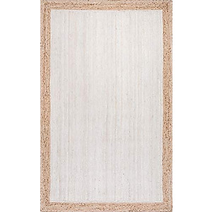 nuLOOM Eleonora Casual Jute Area Rug, 8' x 10', White