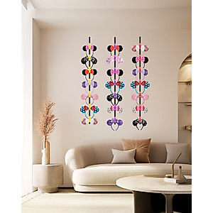 Gocasmus 3Pcs Ear Headband Holders - Wall Mounted Organizers for Displaying Mickey Mouse Ear