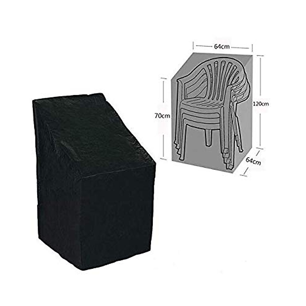 Waterproof Outdoor Stacking Chair Cover Garden Parkland Boat Seat Cover Barber Chair Patio Chairs Furniture Cover