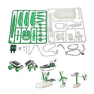 6 in 1 Solar Assembled Animal Car Boat Fan Puzzle DIY Assembly Kit Scientific Experiment Robot