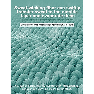 baleaf Women's Running Shirts Quick Dry Lightweight Long Sleeve Pullover UPF50+ Moisture Wicking Hiking Light Blue Size XL