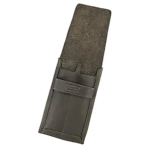 Leather Worx, Double Pen Case Handmade from Full Grain Leather (Dark Jade)