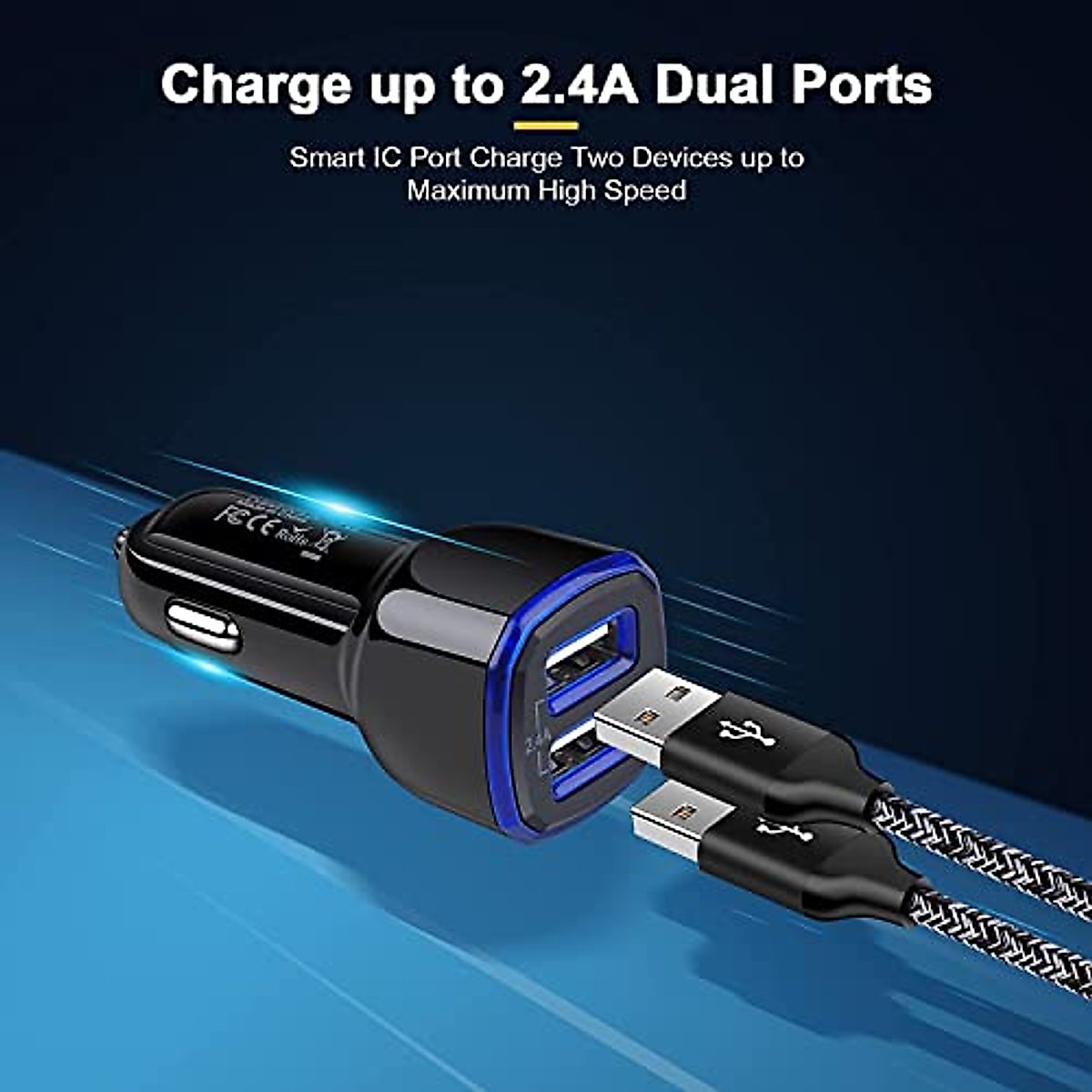 Fast Charger Type C Charging Block USB Wall Plug Android Phone Fast Car Charger Adapter C Type Charging Cable 3FT 6FT for Samsung Galaxy S23 S22 Plus S22 Ultra S21 FE S20 S10 A10e A11 A12 A13 A21 A51