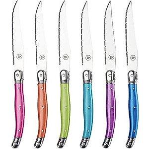 Laguiole Ambiance steak knives, presentation box with 6 knives