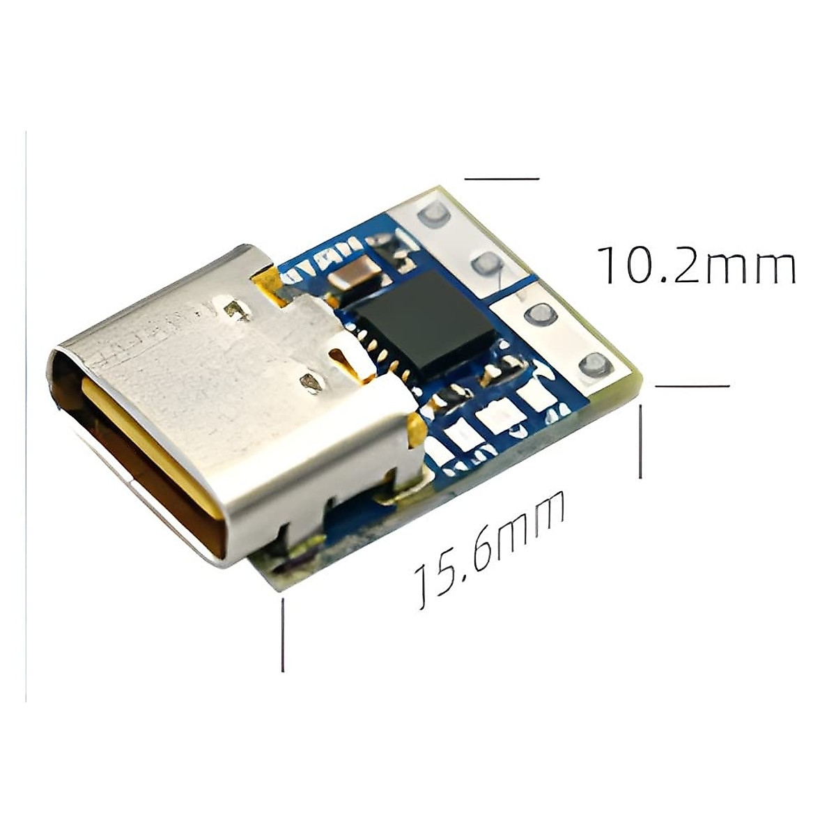 (5 Pack) JacobsParts USB-C PD 12V DC Fixed Voltage Power Trigger Module 5A Type-C Female Input