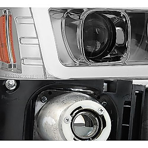 HH Building 2pcs Headlight Front Left Right Driver Passenger Side Clear Lens Chrome Housing LED Tube Projector Headlights 5_444-CDE00V2-LB-C A7799C0B3999C0B3903C_1999_2000_2001_2002_A18 GM2801186