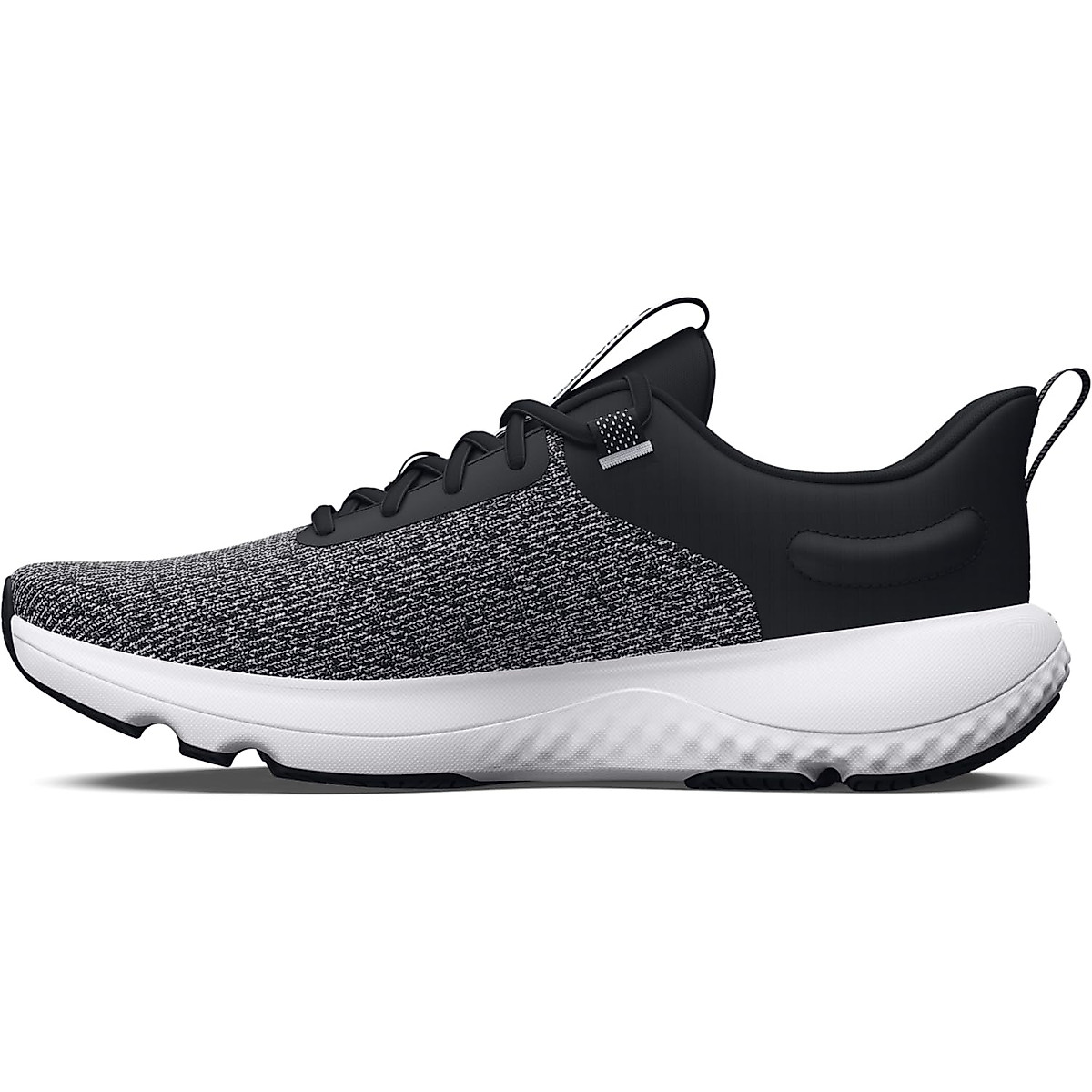 Under Armour Women's Charged Revitalize, (001) Black/Black/White, 8.5, US