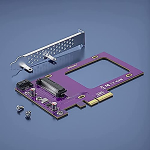 PCIe 3.0 to U.2 SFF-8639 Adapter, X4, for 2.5’’ U.2 NVMe SSD or 2.5" SATA SSD