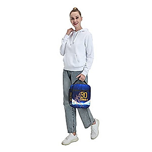 Elehuv Basketball Curry Lunch Bag For Women Men Insulated Lunch Box For Reusable Lunch Tote Portable Bag For Work, Picnic, Travel