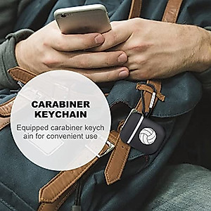 AirPods Case Black TPU Full Protective Cover Compatible with AirPods 2 & 1 (White Volley)