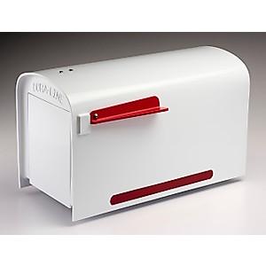 Mailbox Extra Large Mailbox - Extra Large Mailboxes for Outside with Stainless Steel Hinges - Mailbox Extra Large Capacity, Ultra-Durable Mailbox, Vandalproof Thick Puck Board Plastic (White)