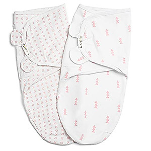 BaeBae Goods Swaddle Blanket, Adjustable Infant Baby Swaddling Wrap Set of 4, Baby Swaddling Wrap Blankets for Boys and Girls Made in Soft Cotton (0-3 Months)