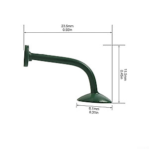 10pcs Model Railway 1:87 Hanging Lamp Outdoor Wall Goose Neck Light HO Scale LED