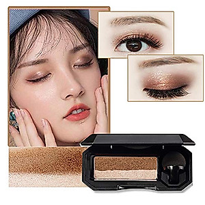 Aaiffey Dual-Color Eyeshadow, Waterproof Eyeshadow Highly Pigmented Eyeshadow with Exquisite Glitters and Smooth Texture, Long Lasting For Eye Makeup