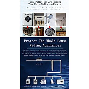 INTBUYING Heavy Duty Water Filter Shell Housing Whole House Water Purification of 304 Stainless Steel-10inch Filter 3/4inch NPT Inlet and Outlet with Bracket and Wrench Pin