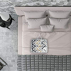 Milkary Large Storage Bag, 5 Pack Clear Plastic Storage Bag with Metal Zipper Moth Moisture Protection for Clothes Blankets Pillows Bedding Toys