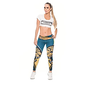 FP Football Leggings for Women Teens, Unisex Leggings, Fiber Colombia Leggings Fitness Workout Running Printed Pants JV Jaguars