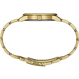 SEIKO SUR442 Watch for Men - Essentials Collection - Gold-Tone Stainless Steel Case and Bracelet, Champagne Dial