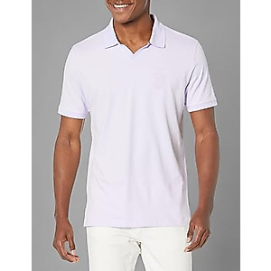 Karl Lagerfeld Paris Men's Polo with Tonal Karl Armour Logo, Lavender