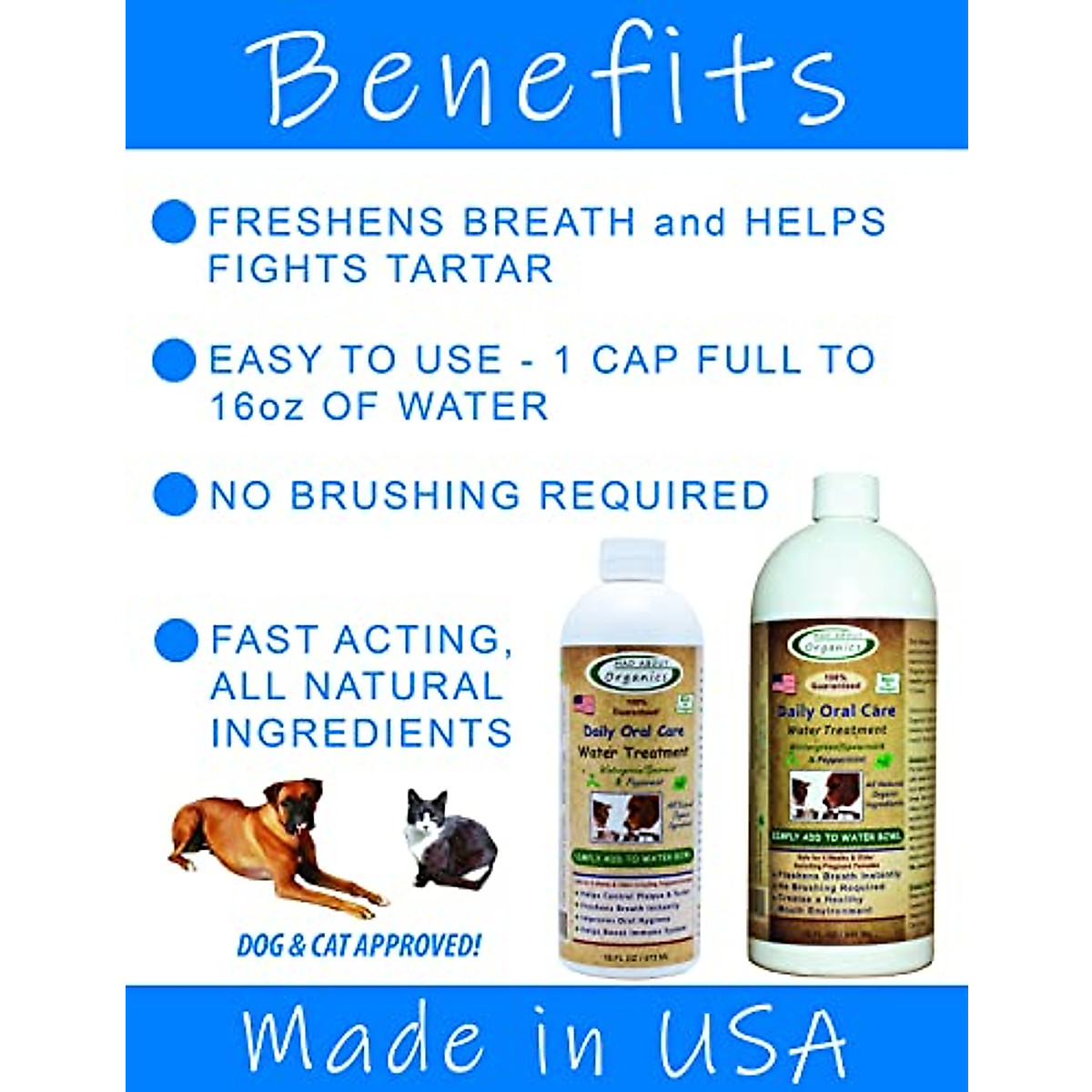 Mad About Organics Daily Oral Water Treatment 32oz