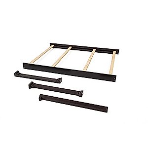 Full Size Conversion Kit Bed Rails for Select Sorelle Crib with Changer Combos (Espresso, Verona Crib and Changer)