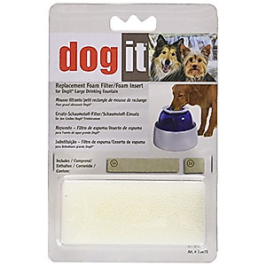 Dogit Replacement Foam Insert for Fresh & Clear Drinking Water Fountain for Large Dogs, 2-Pack