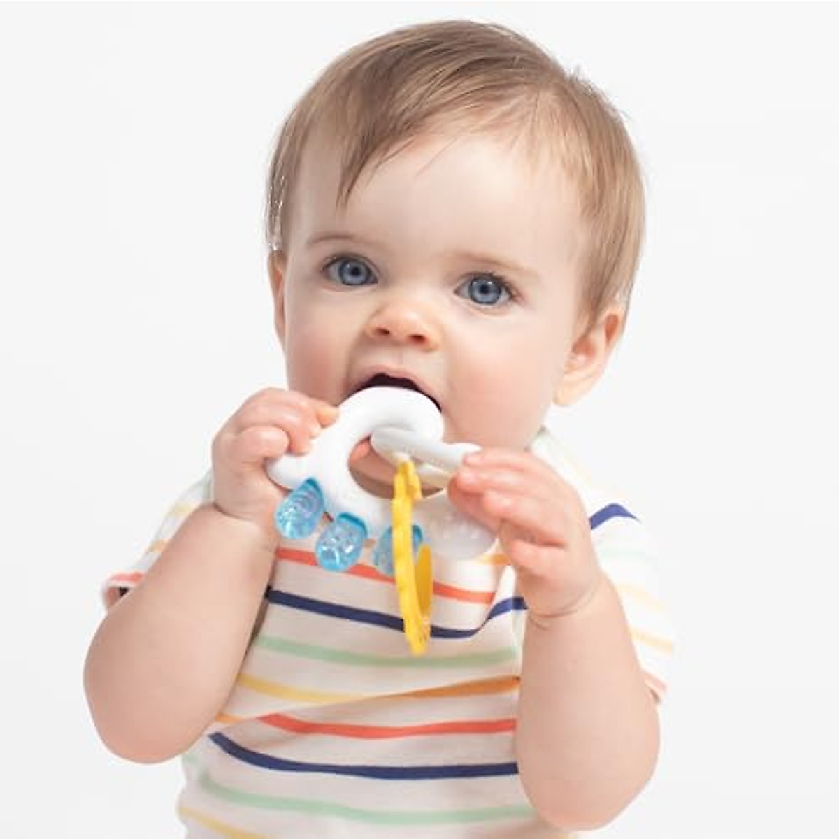 Nuby Cloud Teether with Sun and Silicone Rain Links : 3+ Months