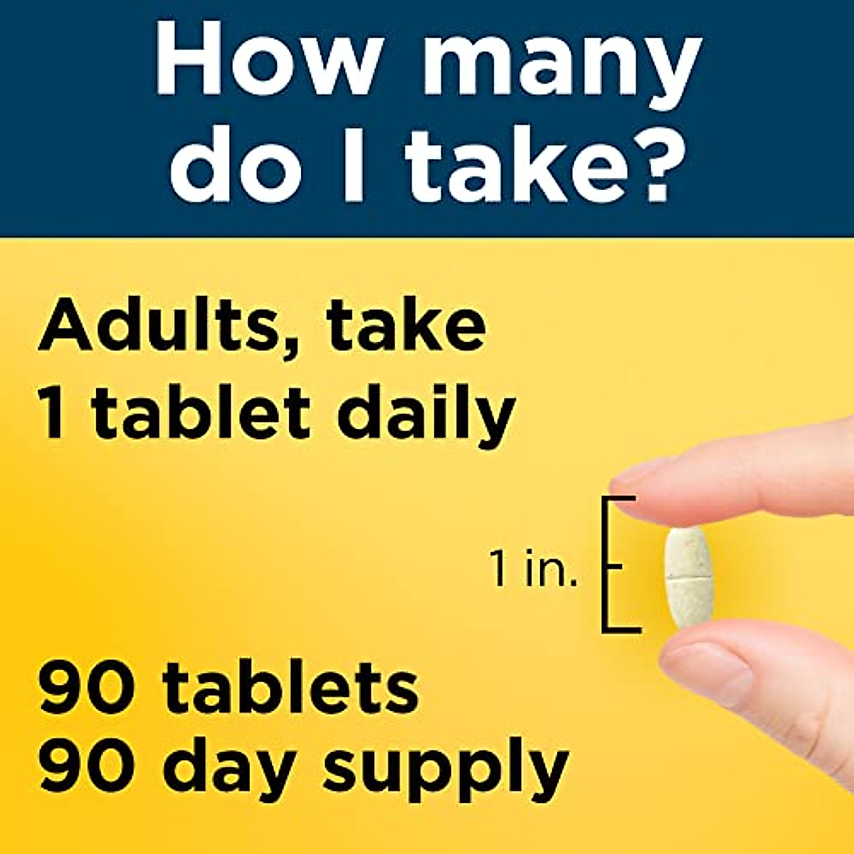 Nature Made Multivitamin For Him with No Iron, Men's Daily Nutritional Support, 90 Tablets, 90 Day Supply