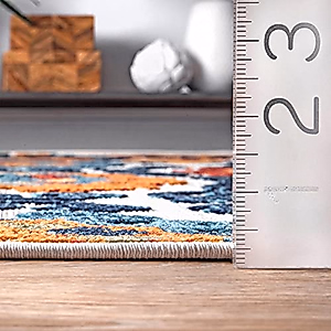 nuLOOM Aurora Transitional Indoor/Outdoor Area Rug, 3' x 5', Multi