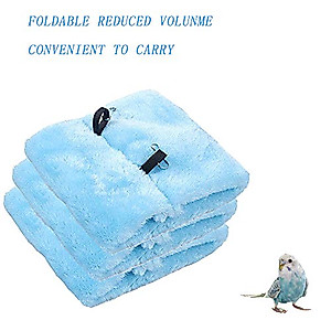 Tfwadmx 2Pcs Bird Tent Plush Hammock Warm Hut Hanging Nest for Cage Snuggle Sleeping Bed Parrot Hideaway Cave for Eclectus Parakeet Cockatiels Cockatoo Lovebird