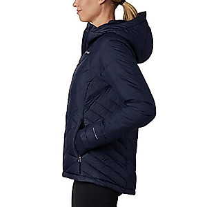Columbia Women's Heavenly Hooded Jacket,Dark Nocturnal,1X