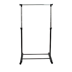 Organize It All Adjustable Clothes Garment Rack, Rolling, Bedroom and Closet Organization