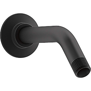 KOHLER MasterShower shower arm and flange,7-1/2" long, Matte Black