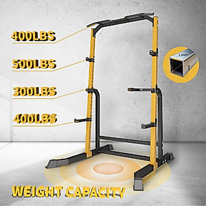 ZENOVA Squat Rack Power Rack Home Gym Equipment Pull Up Rack Squat Stand for Weightlifting, 800LBS Weight Capacity