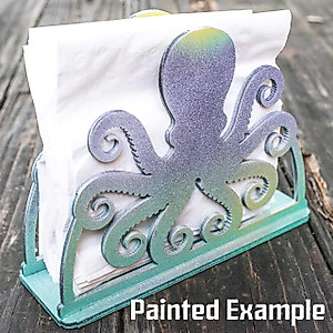 Napkin Holder - Octopus - Raw Wood Craft
