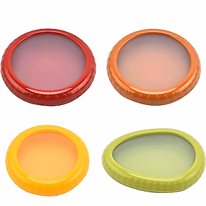 4Pack Silicone Fruit Storage Box Avocado saver and onion storage Containers Fruit Storage Containers for Fridge Keep Fresh Reusable Storage Containers for Onions Lemons Garlic Tomato (4Pack-Mix)