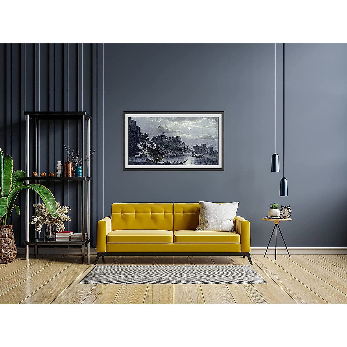 Frame My TV Deco TV Frames Alloy Scoop - Anodized Black Bezel Compatible ONLY with Samsung The Frame TV (32", Fits 2021-2024 Frame TV)