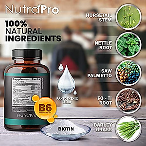 Hair Growth Vitamins For Men - Anti Hair Loss Pills. Regrow Hair & Beard Growth Supplement For Volumize, Thicker Hair.Stop Hair Loss And Thinning Hair With Biotin & Saw Palmetto Hair Vitamins.120 Caps