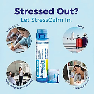 Boiron StressCalm On The Go for Relief of Stress, Anxiousness, Nervousness, Irritability, and Fatigue - 2 Count (160 Pellets)