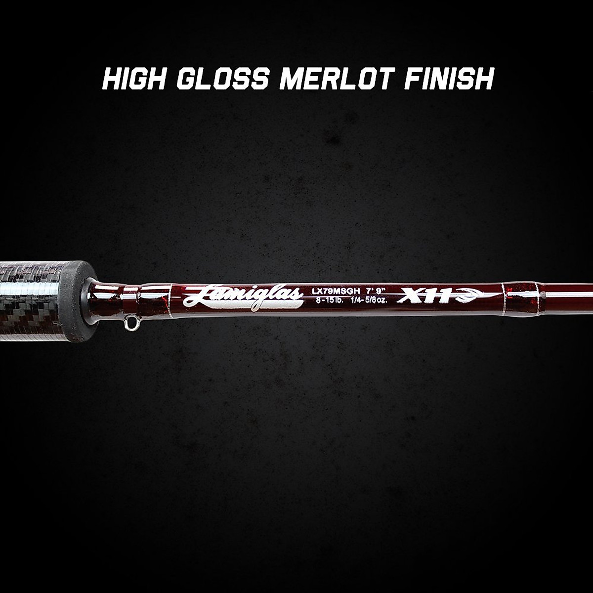 Lamiglas LX 106 MLSGH - X-11 10'6" 6-12 lb. Spin (Steelhead Float) LX106MLSGH Black