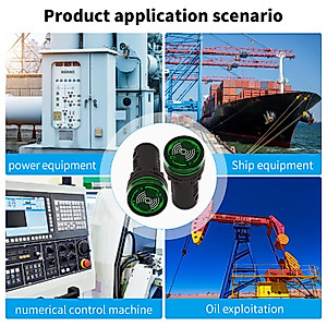 V TELESKY 5 Pcs 12V 22mm Green Indicator Light with Buzzer LDE Flash Buzzer Alarm for Electrical Control Panel, HVAC, DIY Projects