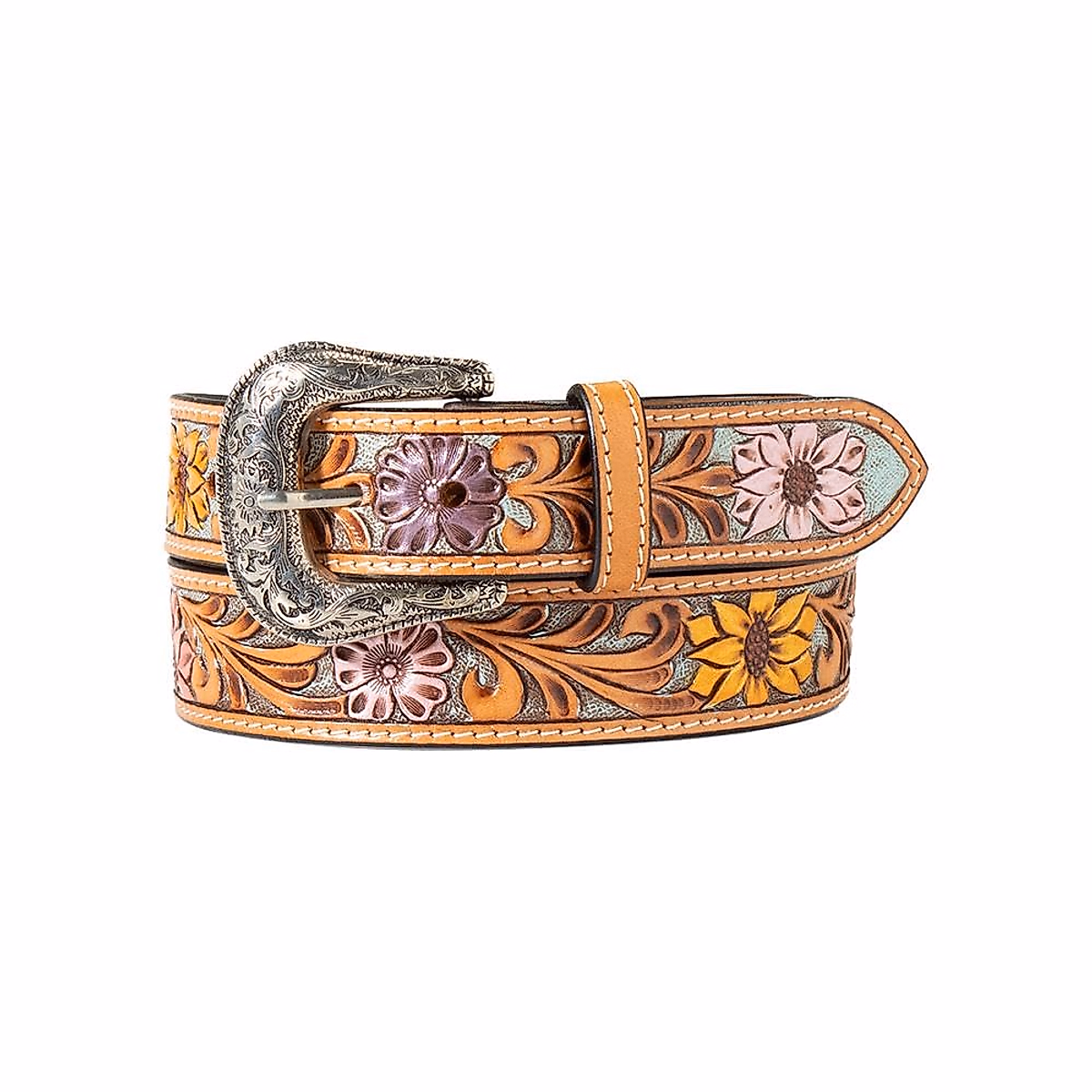 ARIAT Western Belt Womens Sunflower Daisy Tool XL Multi-Color A1566197